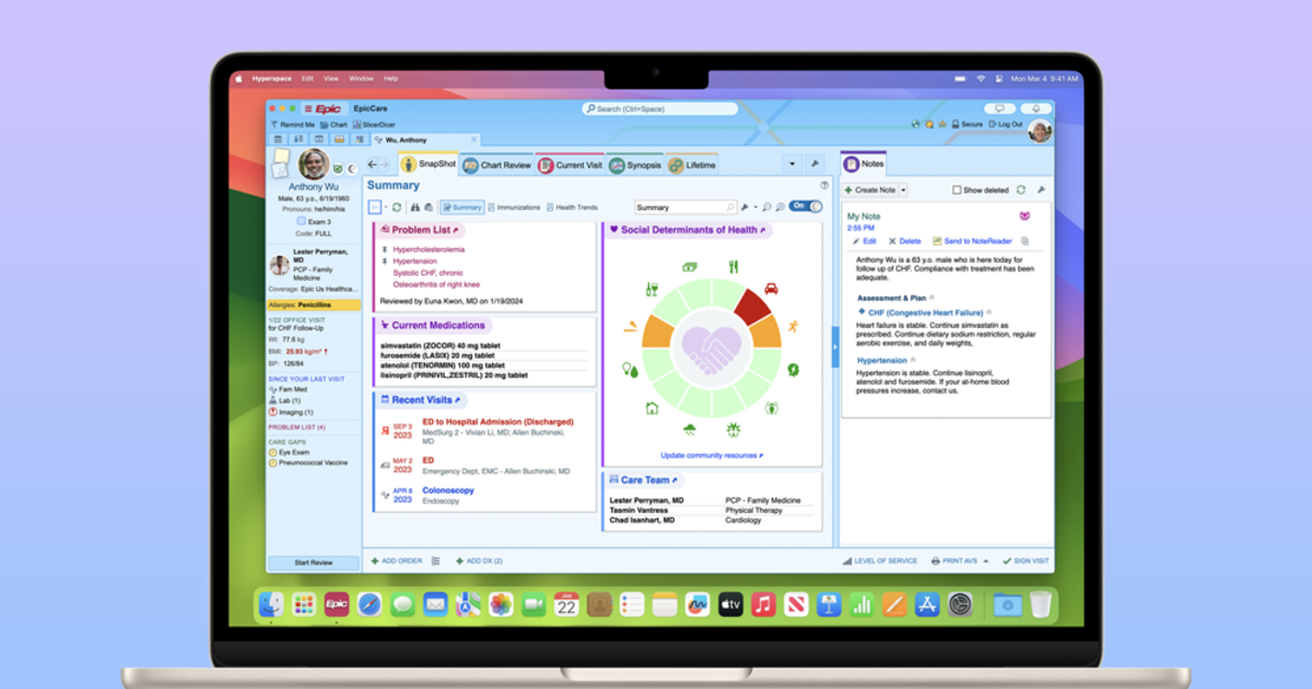 Epic brings EHR software to Apple App Store for Macs | Modern Healthcare